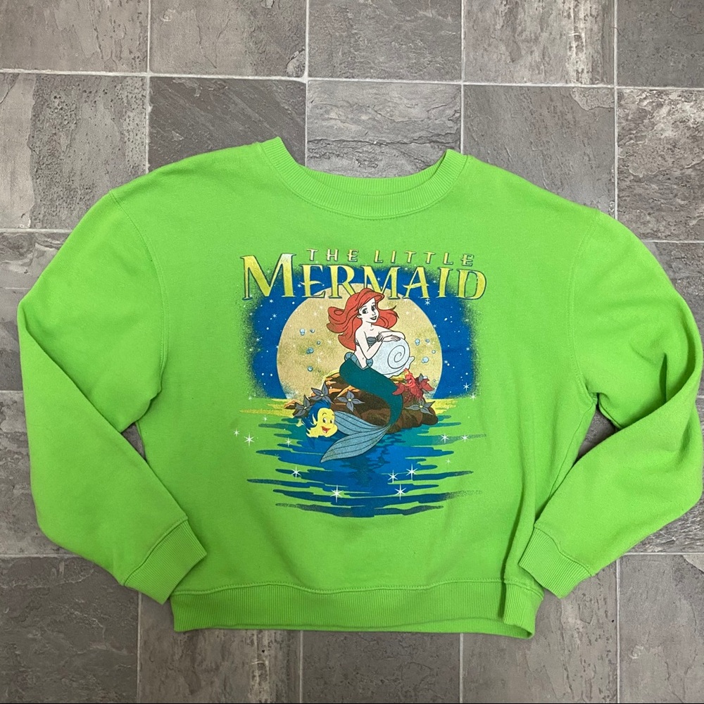 Women’s Disney Little Mermaid Big Logo Sweatshirt - Gem